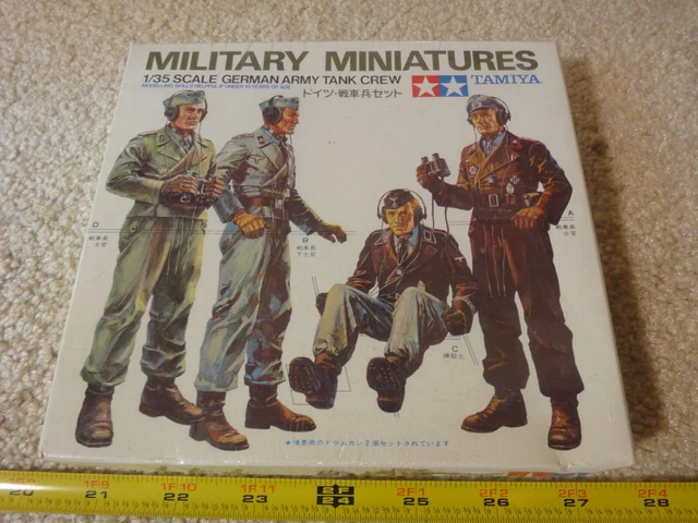 TAMIYA 1/35 GERMAN Nazi Army Tank Crew figures model kit 3519. NOS/New ...