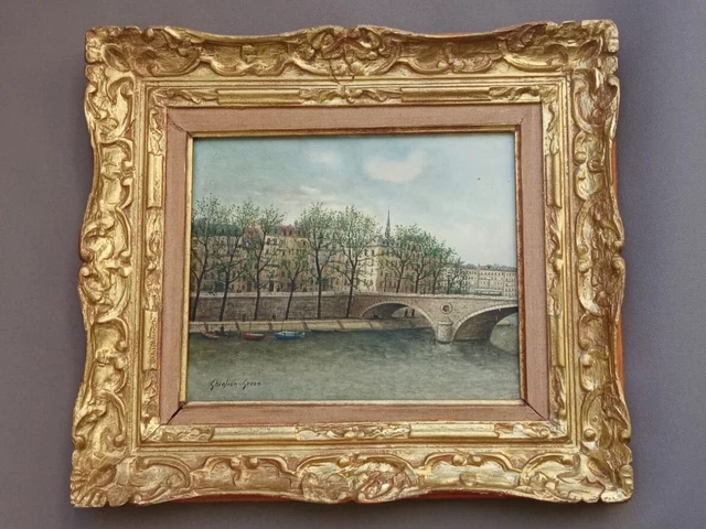 TABLEAU ANCIEN HUILE sur toile Maurice Ghiglion Green signé encadré EUR 600,00 - PicClick FR