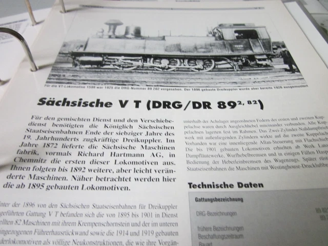 NEBEN - SCHMALSPURBAHNEN 15 Sächsische V T (DRG/DR 89², 82) EUR 6,15 ...