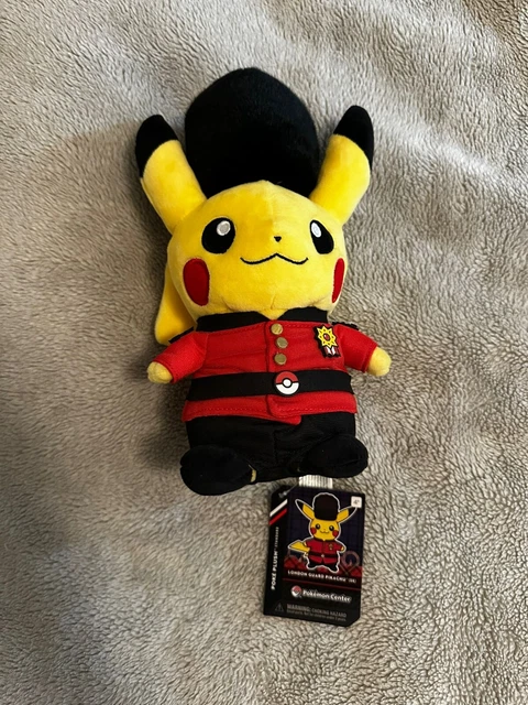 RARE LONDON GUARD Pikachu Exclusive Pokemon Centre London Plush Soft ...