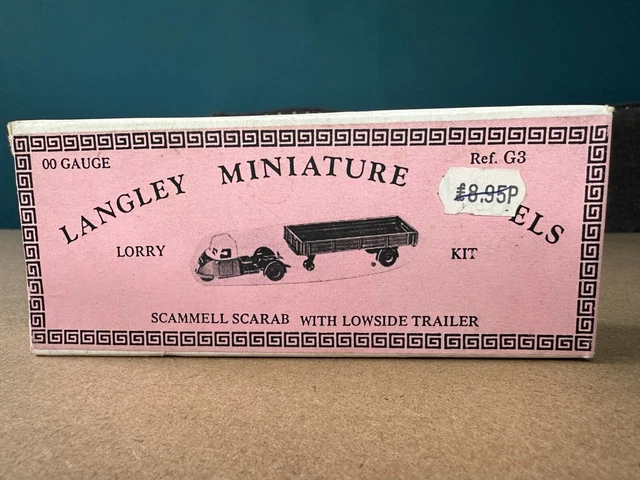 LANGLEY MINIATURE MODELS SCAMMELL SCARAB Lowside Trailer 00 Gauge ...