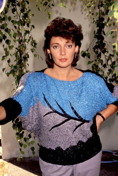 ENGLISH ACTRESS SARAH Douglas poses for a portrait in LA circa 1985 Old ...