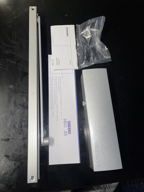HÖRMANN GEZE OBENTÜRSCHLIESSER Silber HDC35 mit Gleitschiene Türschließer EUR 39,99 - PicClick DE