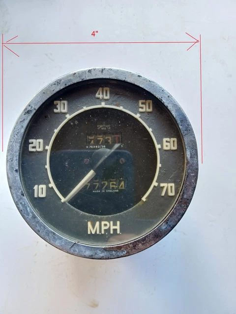 MYSTERY SMITHS 70 MPH speedo 1952-54 Austin A40 Somerset GS4? Free UK ...