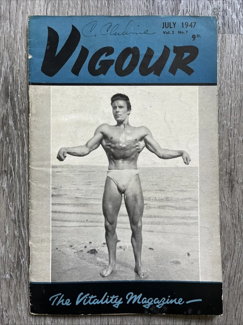 RARE VIGOUR BRITISH Bodybuilding Magazine JOHN RODGERS JULY 1947 VOLUME ...