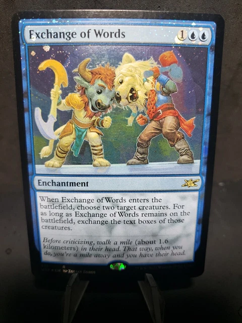 MAGIC THE GATHERING MTG UNF échange de mots 45 feuilles presque comme ...