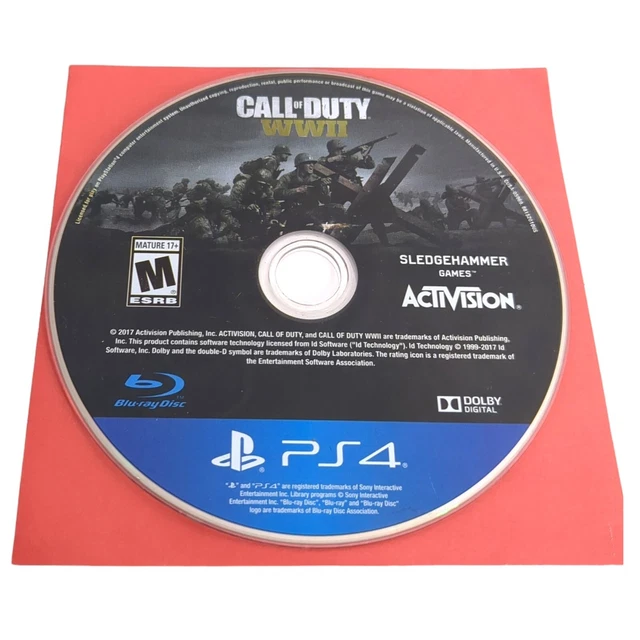 CALL OF DUTY: World War 2 II (PlayStation 4 / PS4, 2017) *Disc Only* $7 ...