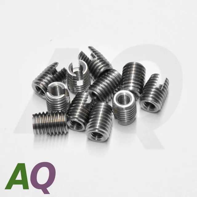 INSERTO FILETTATO M3 M4 M5 M6 M8 M10 M12 autotagliante acciaio inox VA ...