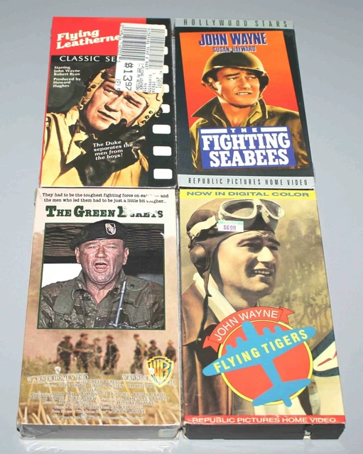3 NEW 1 Used John Wayne VHS The Green Berets Flying Tigers Leathernecks Seabees £18.08 - PicClick UK