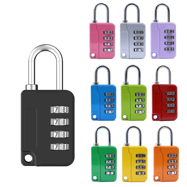 ANTI-THEFT 4 DIGIT Password Lock Padlock Security Coded Lock Home EUR 8 ...