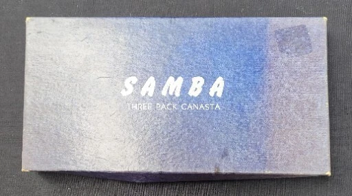 VINTAGE SAMBA 3 Deck Canasta original box card game 1950's Family Game ...