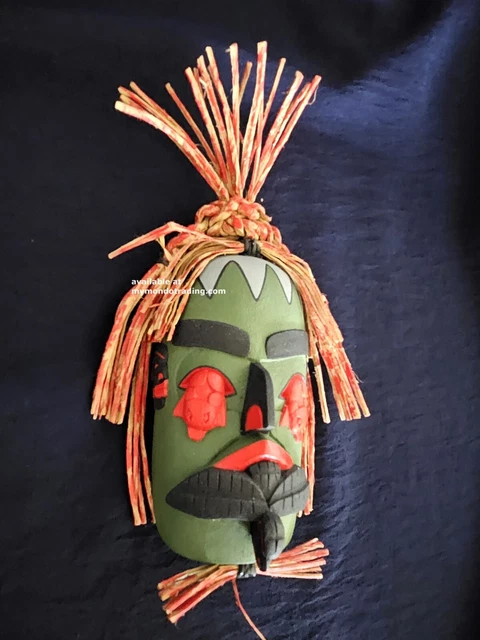 NORTHWEST NATIVE AMERICAN hand carved Volcano woman miniature ...