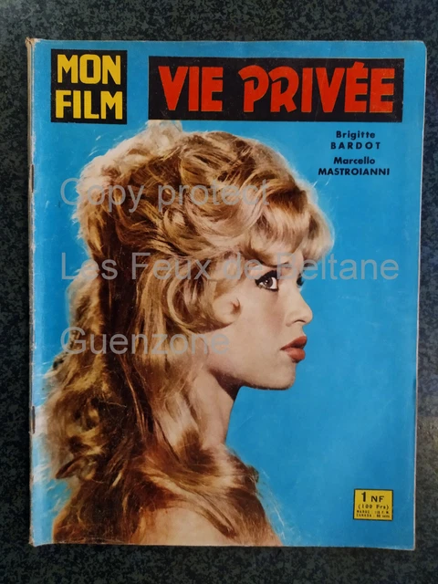 MAGAZINE MON FILM Vie privée Brigitte BARDOT MASTROIANNI LOLLOBRIGIDA cinéma EUR 60,00 - PicClick FR