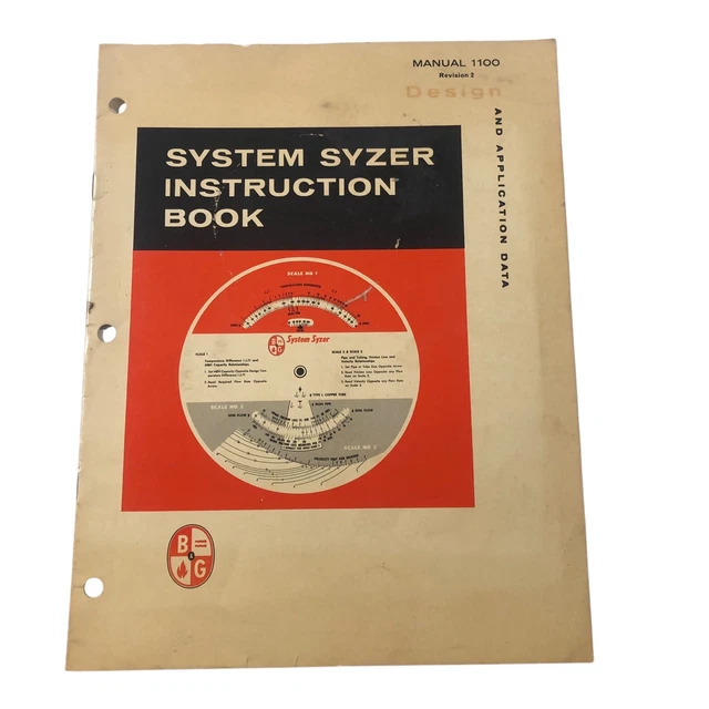VINTAGE BELL GOSSETT System Syzer Manual 1100 Instruction Book $17.87 ...