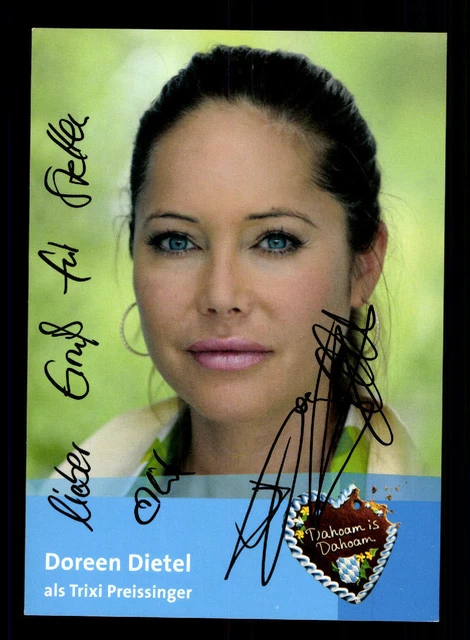 DOREEN DIETEL DAHOAM is Dahoam cartolina autografata originale firmata ...