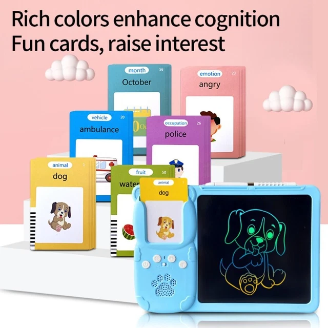 ABS TALKING FLASH Cards Educational Words Learning Cards Toy Kids EUR ...