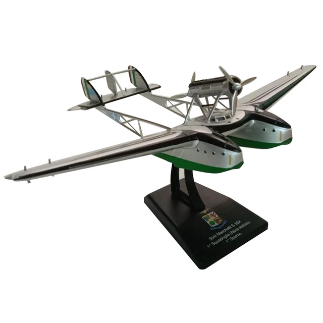 DIECAST ALLOY 1/144 Scale WWII SIAI-Marchetti S.55X FlyingBoat Plane ...