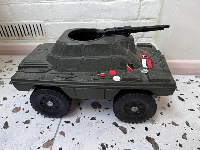 VINTAGE ACTION MAN Cherilea Cub Patrol Car Armoured Car with machine ...