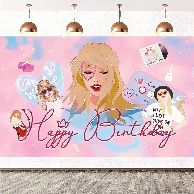 TAYLOR SWIFT BACKDROP Photo studio Background Party Birthday Banner ...
