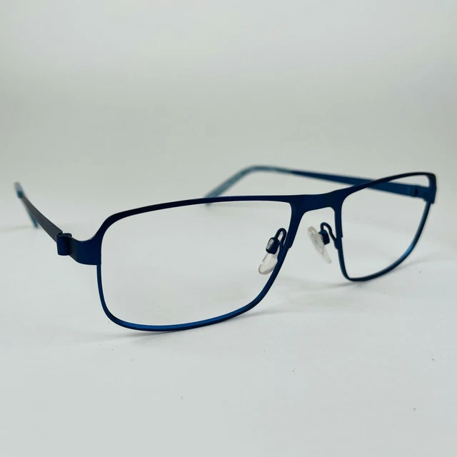 SPECSAVERS EYEGLASSES TEAL BLUE KEYHOLE SQUARE glasses frame MOD: AIDEN ...