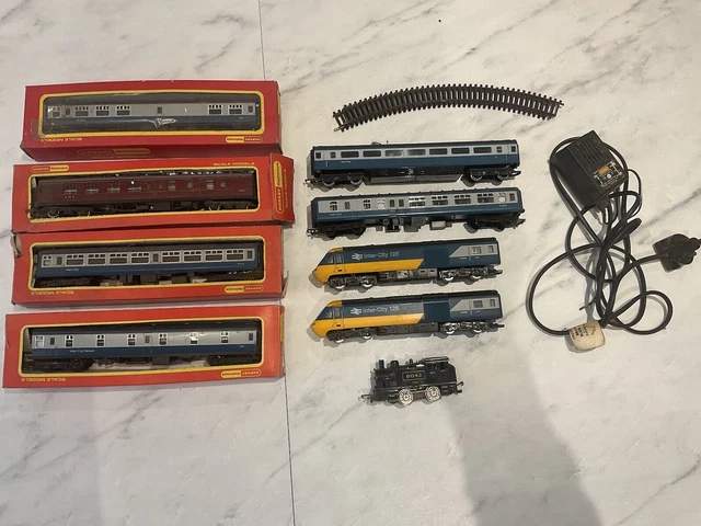 HORNBY INTERCITY 125 Train Set - Locomotive Pair And Coaches - Vintage ...