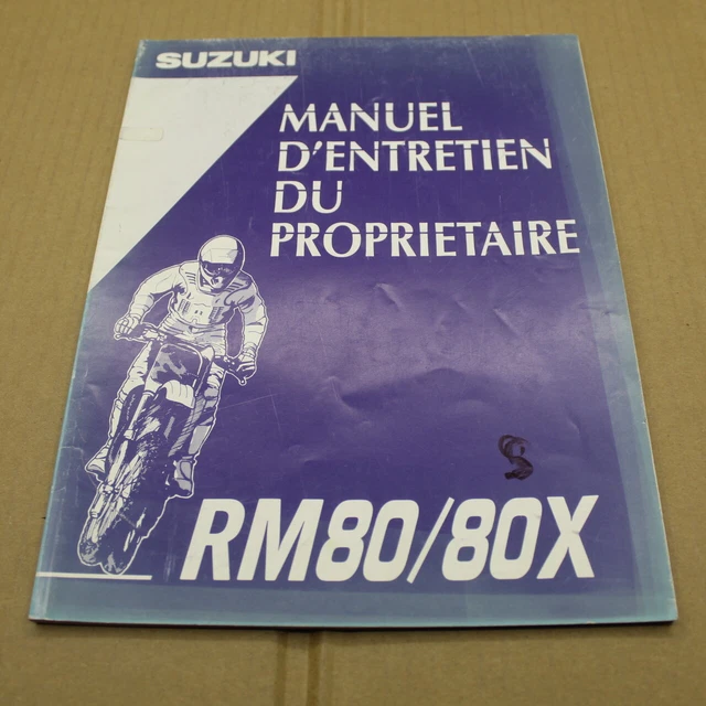 MANUEL REVUE TECHNIQUE D ATELIER SUZUKI RM 80 1995 80RM RM80 X 79 ...