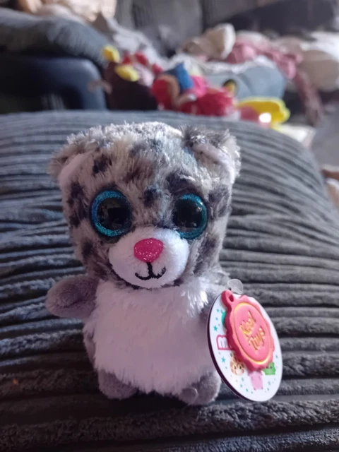 KEEL TOYS MINI Motsu Luna The Snow Leopard, Mini Plush Soft Toy, BNWT £ ...