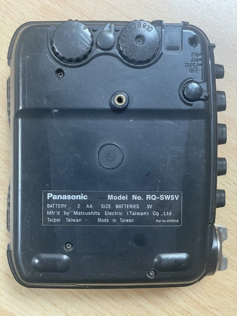 PANASONIC SHOCK WAVE XBS AM/FM Radio Cassette Player Walkman RQ-SW5V ...