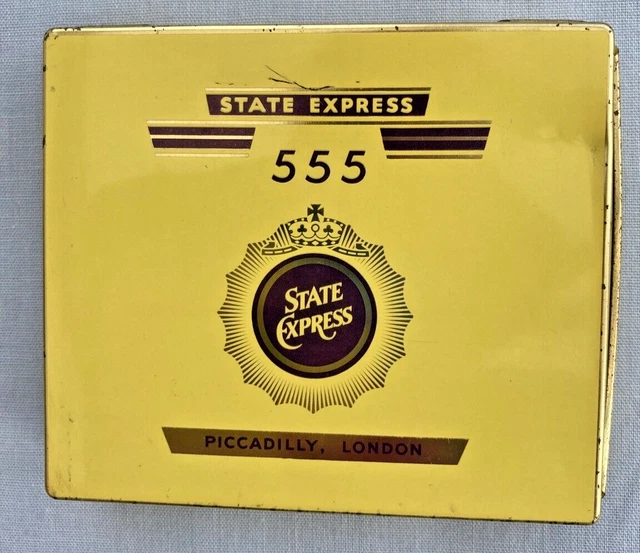 VINTAGE STATE EXPRESS 555 20 Cigarettes Tin - Packed for BEA (Empty ...
