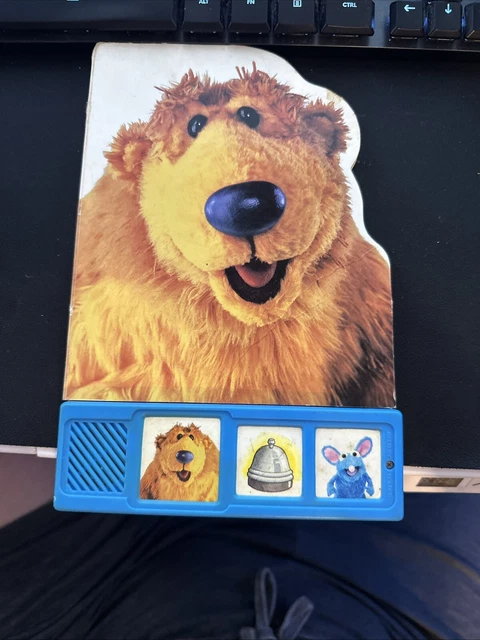 2000 VTG Bear in the Big Blue House Play a Sound Board Book- Jim Henson ...