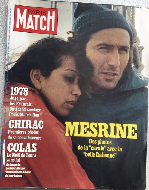 PARIS MATCH JACQUES Mesrine N°1545 du 5 janvier 1979 EUR 3,00 - PicClick FR