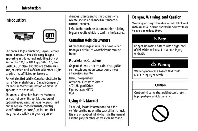 2025 CADILLAC XT5 Owners Manual User Guide $62.46 - PicClick CA