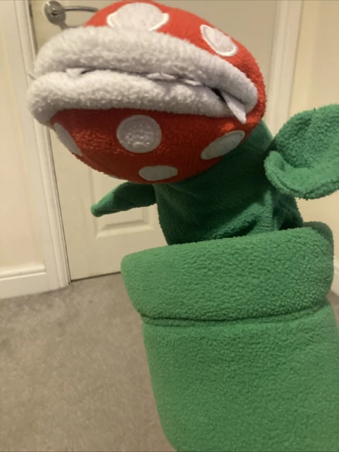 SUPER MARIO BROS Piranha Plant Hand Puppet Plush Nintendo Soft Toy £39. ...