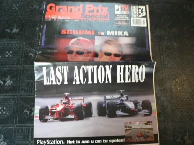 GRAND PRIX SPECIAL 1998-11 Super Poster Ferrari F1 Car,Schumacher ...