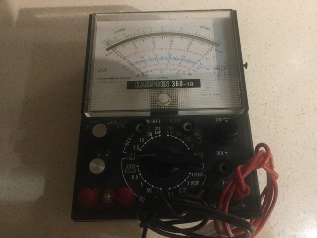 KAMODEN 360-TR MULTI Test Meter Class Design Retro 34 Range Diode ...