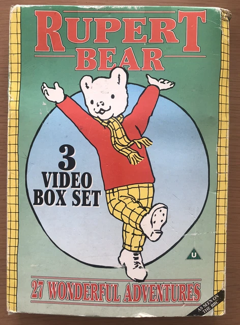 RUPERT BEAR 3 Video Box Set VHS Video Childrens Ex Condition Tapes £8. ...