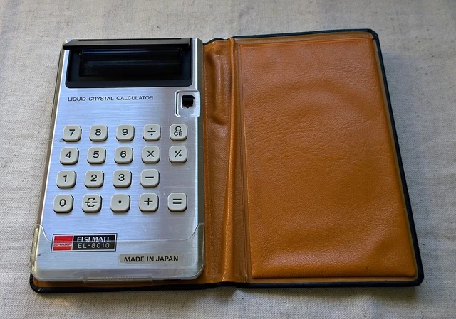 SHARP ELSI MATE EL-8010 vintage 1975 rare early LCD calculator £6.95 ...