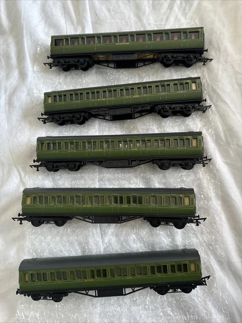 (5X) OO GAUGE Grafar Ltd Southern Railway Coaches 1st/3rd £10.00 ...