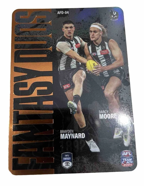 2024 AFL TEAMCOACH Fantasy Duos Collingwood Darcy Moore, Brayden ...