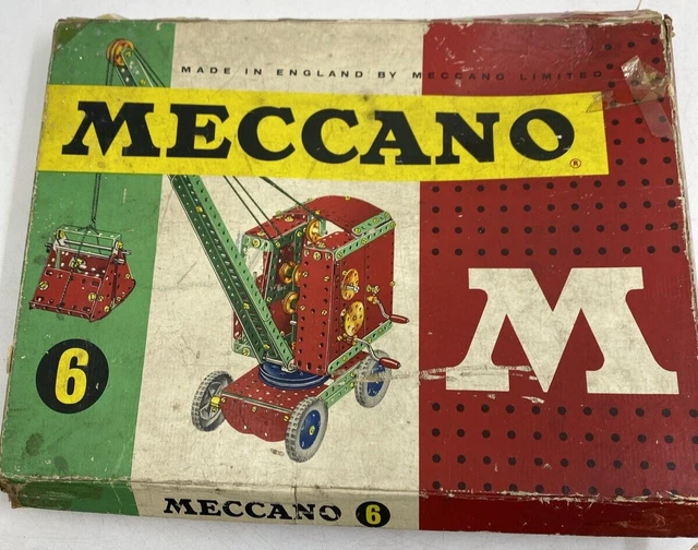 VINTAGE MECCANO 6 Red Loading Grab in Box No Instructions B14 £33.00 ...