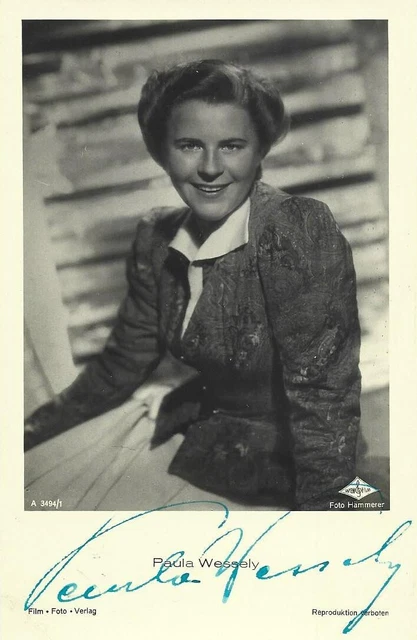 ORIGINAL AUTOGRAMM VON PAULA WESSELY ( "FILM-FOTO"-KARTE 30er/40er ...