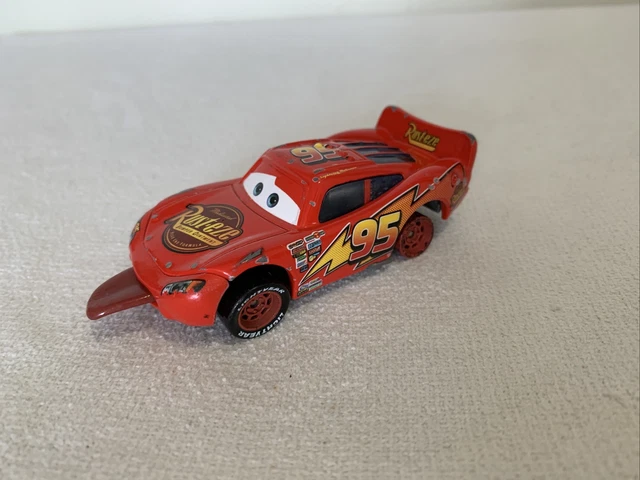 DISNEY PIXAR CARS Finish Line Lightning McQueen Tongue Out Diecast ...