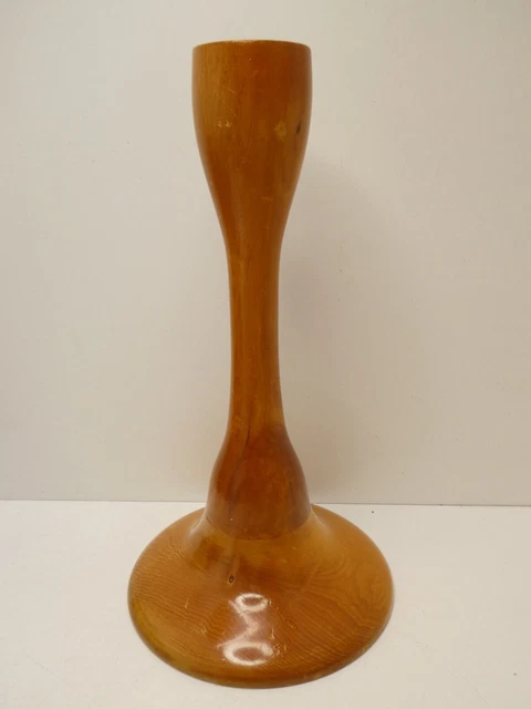 VINTAGE TURNED TIMBER Huon Pine Craftsman Candle Stick Holder - Syd ...