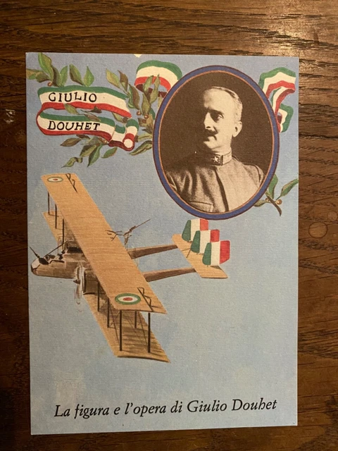 CARTOLINA LA FIGURA e l'opera di Giulio Douhet annullo Caserta 1987 ...