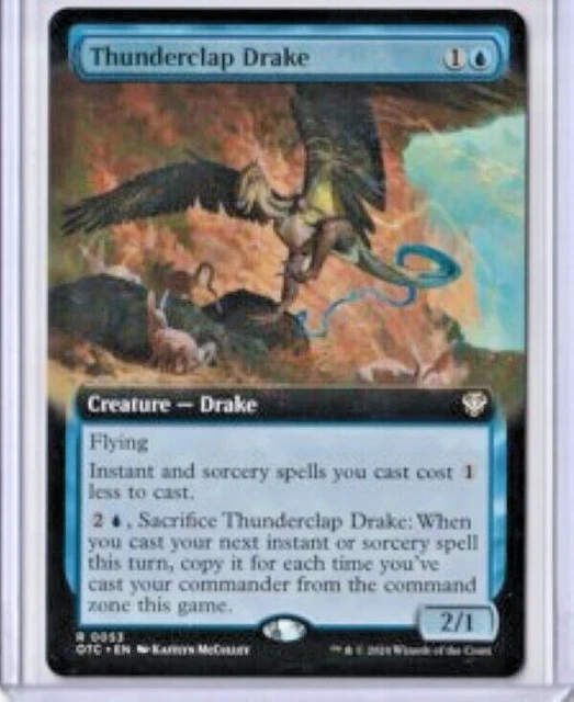 MTG : THUNDERCLAP Drake EXTENDED, Outlaws of Thunder Junction. EUR 1,86 ...