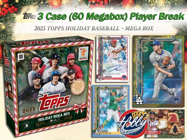 BRADY SINGER CIN 2025 Topps HOLIDAY 3 Case (60 MEGABOX) Player Break#3 ...