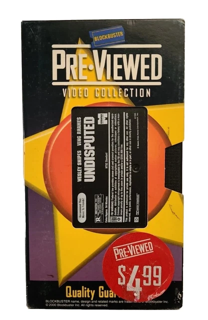 BLOCKBUSTER VHS RENTAL case UNDISPUTED VHS £14.02 - PicClick UK