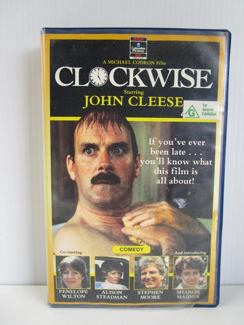 CLOCKWISE, JOHN CLEESE, VHS Tape, Vintage Video, Movie, G, RARE, 1986 £ ...
