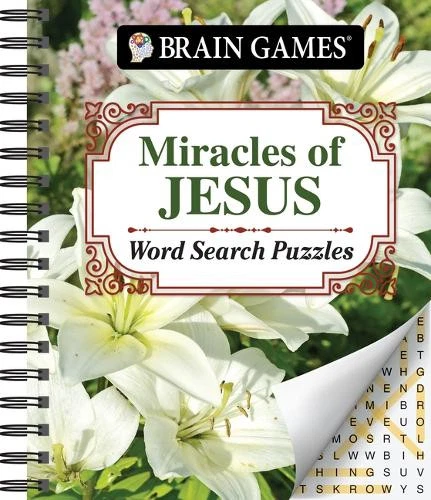 BRAIN GAMES - Miracles of Jesus Word Search Puzzles (Encuadernación de ...