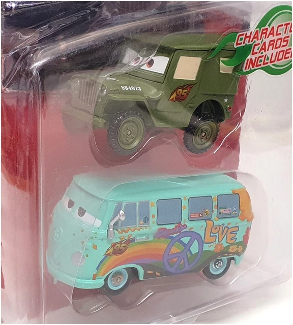 MATTEL DISNEY PIXAR Cars 39412 - Jeep & Fillmore - Green Lt Green $99. ...